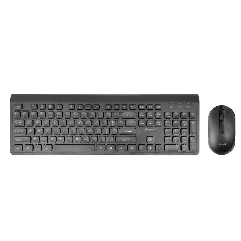 New Classic Keyboard Mouse Combo 2.4G Wireless Keyboard Chocolate Keys ...